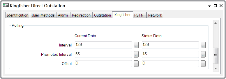 Kingfisher Driver Guide - Specify the Polling Intervals and Offset (Configuring a Kingfisher ...
